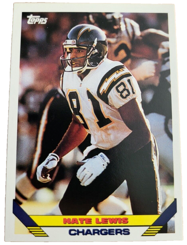 1993 Topps #31 Nate Lewis San Diego Chargers NFL Football Card (T | eBay