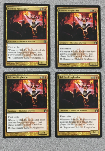 MAGIC THE GATHERING RAKDOS RINGLEADER 4X - RETURN TO RAVNICA - UNCOMMON ...