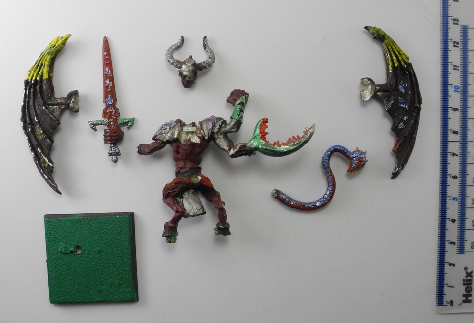DAEMON PRINCE Metal Chaos Daemons Army Painted Warhammer or 40K 2000 ...