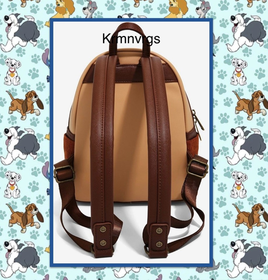 Loungefly Disney Dogs Corduroy Pocket Puppies Mini Backpack - NWT | eBay