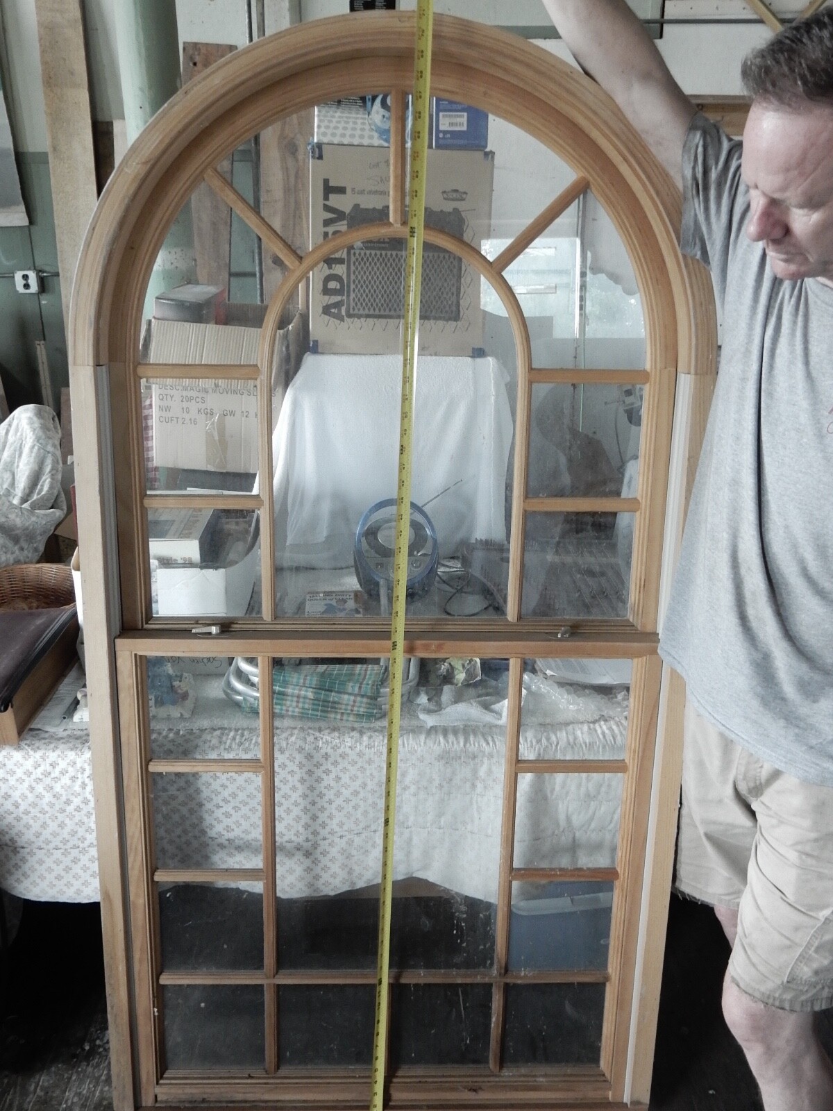 Round Top Glass Vertical Sash House Window 71 1/2 “ X 37 1/2” | eBay
