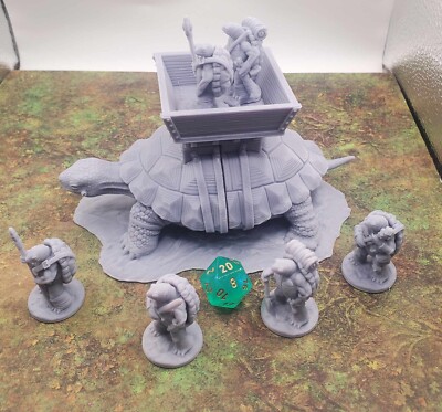 6 Piece Tortle War Party Dungeons and Dragons DnD D&D Scatter Terrain ...