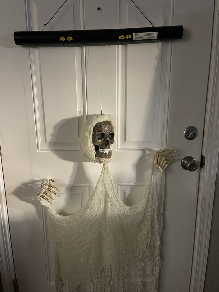 Battery Operated Motion Sensor Activated Moving Skeleton/Ghost For ...