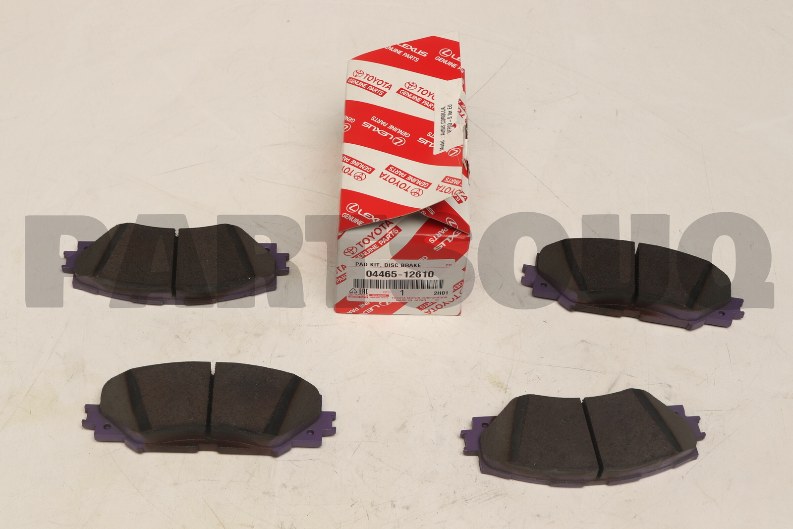 0446512610 Genuine Toyota PAD KIT, DISC BRAKE, FRONT 04465-12610 | eBay