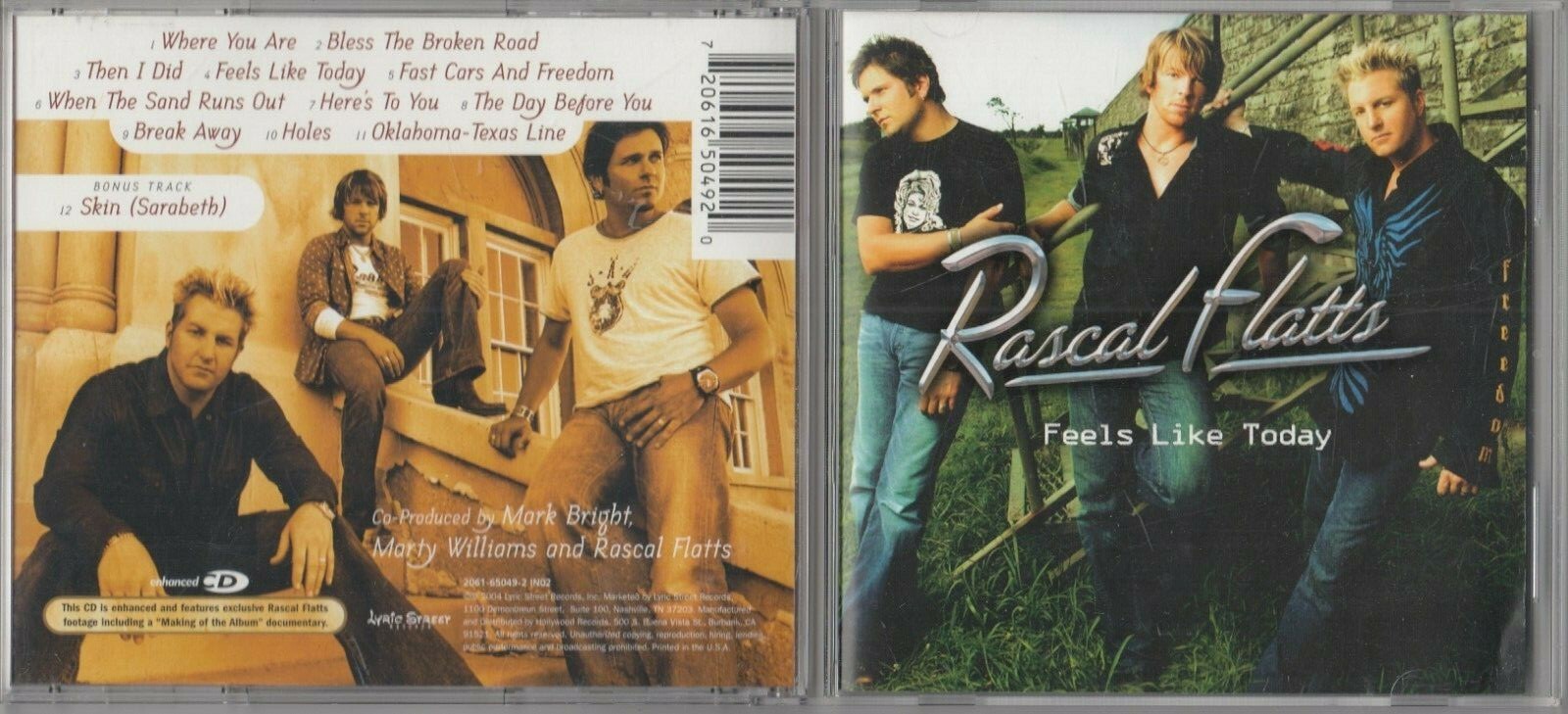 Rascal Flatts - Feels Like Today (CD, Sep-2004, Lyric Street) | eBay