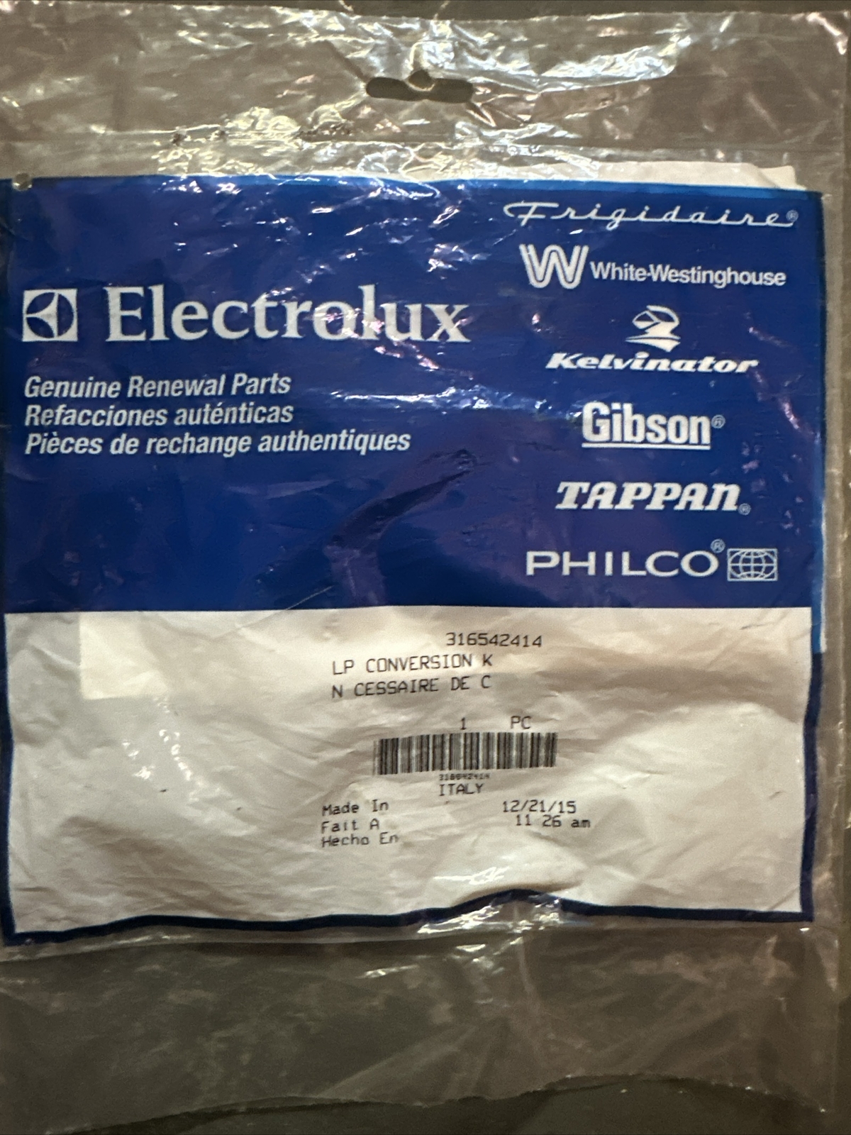 NEW 316542414 OEM Frigidaire LP Conversion Kit | eBay