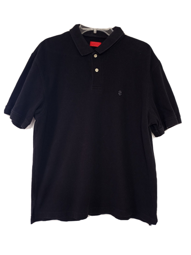 Izod Polo Men's Red Label Shirt Black Short Sleeve* | eBay