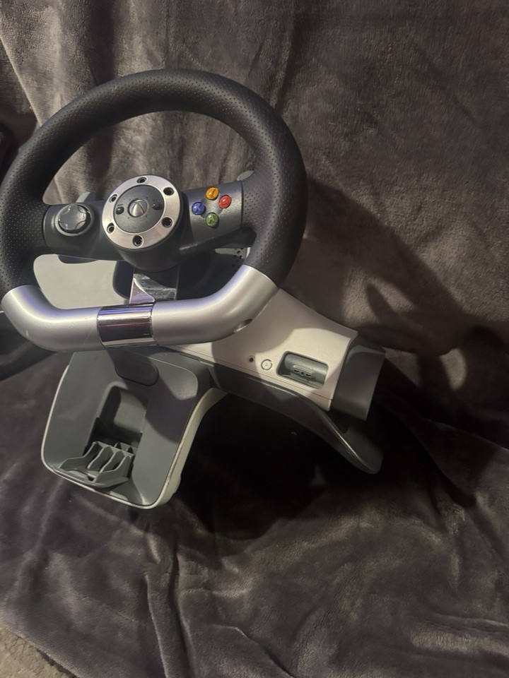 Microsoft Xbox 360 Wireless Racing Steering Wheel With Clamp WRW01 | eBay