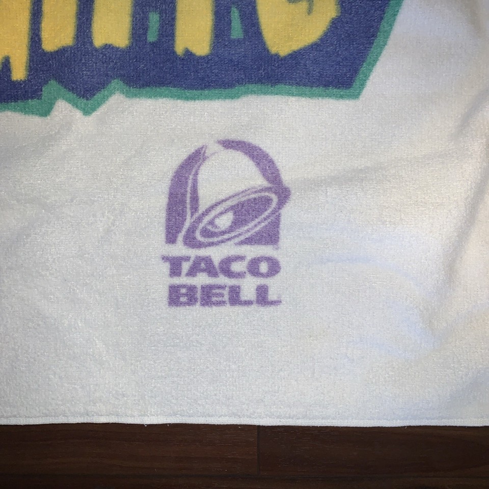 Taco Bell Border Lights Logo Rare Vintage Beach / Bath Towel Tapestry ...