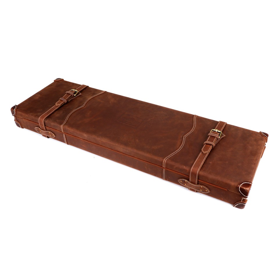 TOURBON Vintage Leather Takedown Shotgun Storage fit 28-32inch Barrel ...