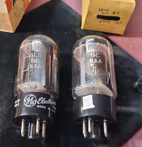 Unmatched Pair, 6L6 GC Power Amplifier Tubes, RCA And GE, Noisy | eBay