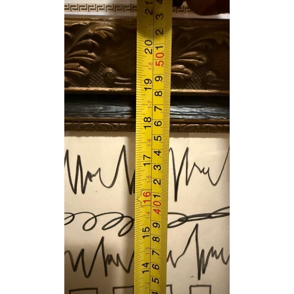 Framed Original Art EKG ECG Chart Drawing 1989 Unique Wall Decor | eBay