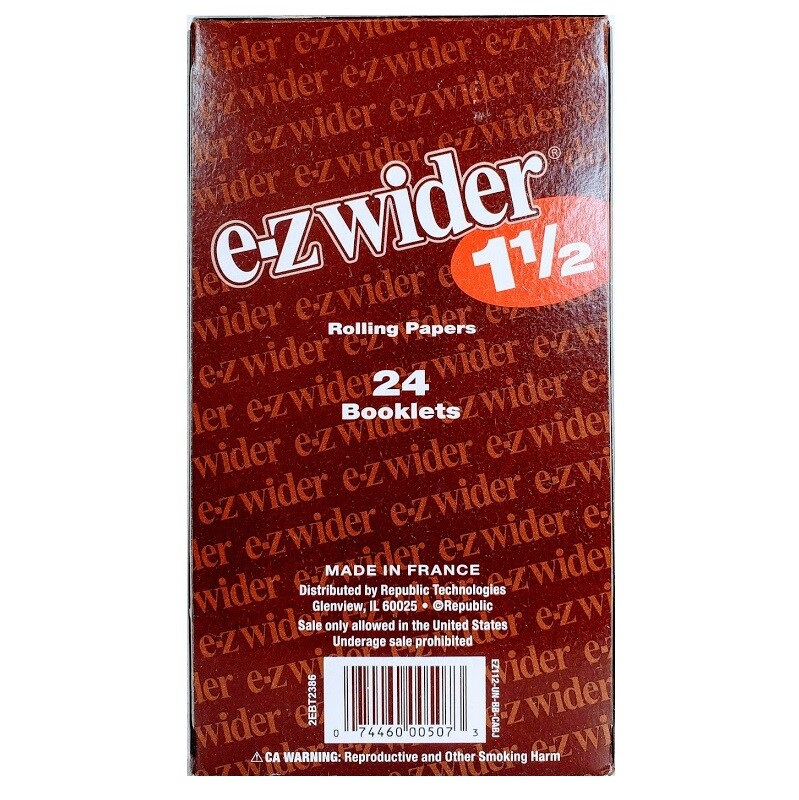 EZ Wider - Rolling Papers 1 1/2 (1.5) (24ct) - Original Display Free ...