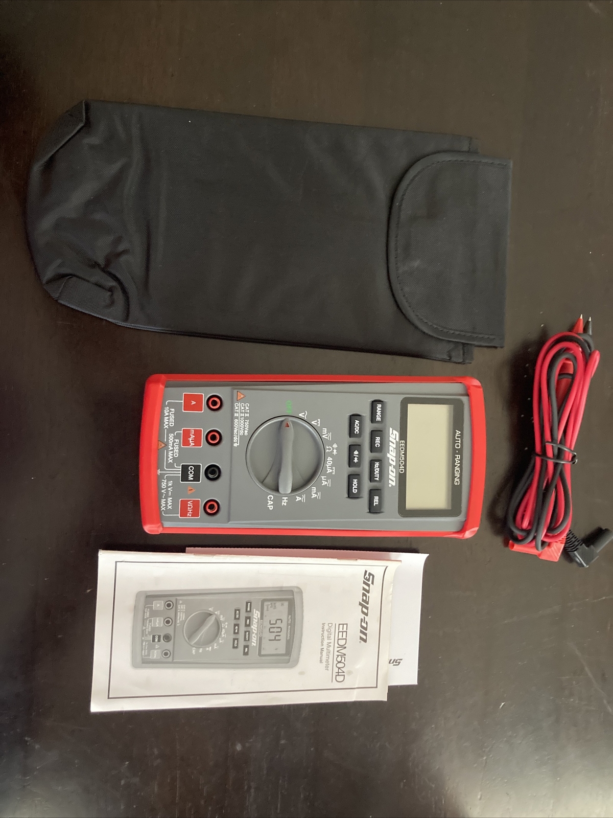 Snap-on EEDM504D Auto Ranging Digital Multimeter for sale online | eBay