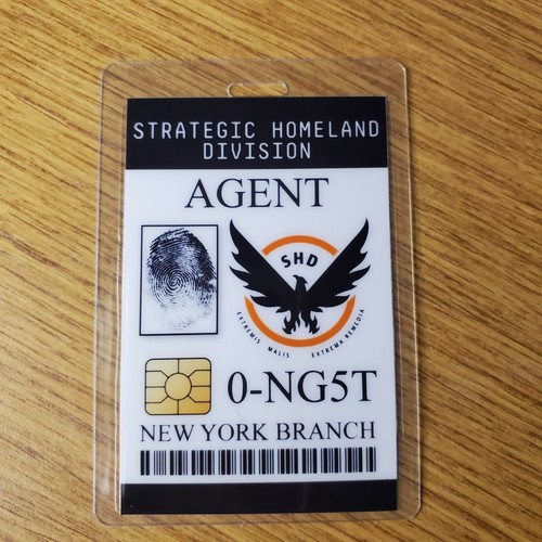 The Division ID Badge - SHD Agent prop cosplay costume | eBay