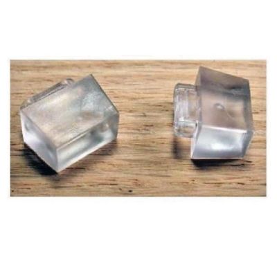 Glass Retainer Clip Inserts ONLY - ***Clear*** Plastic - 1/8" offset ...