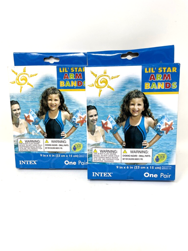 Lot 2 - Intex Inflatable Water Arm Bands Lil Star Ages: 3-6 Pool ...