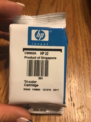 Genuine HP 22 Ink Cartridges - Tri-Color - C9352A - New Ships N 24h | eBay