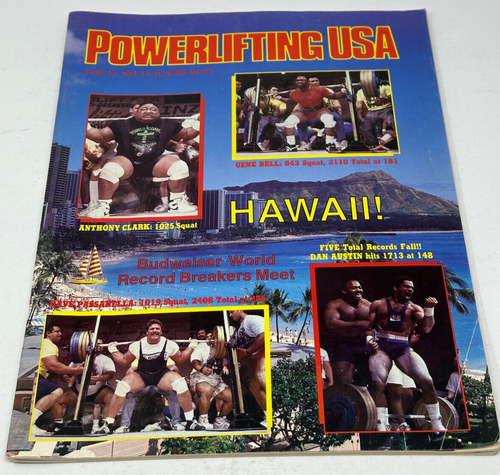 Powerlifting USA Magazine June 1988 Vol 11 Issue 11 Weightlifting ...