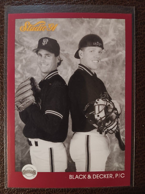 BLACK AND DECKER GIANTS 1991 STUDIO BY LEAF BASEBALL CARD #260 | eBay