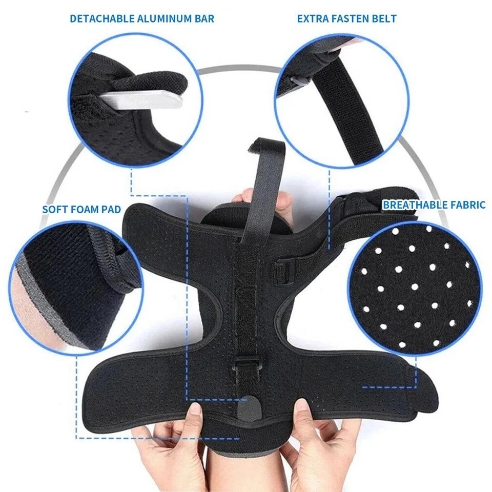 Night Splints Plantar Fasciitis Pain Relief Adjustable Foot Drop Ankle ...