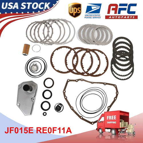 JF015E RE0F11A Transmission Master Rebuild Kit + Pulley Set W/ Belt For ...