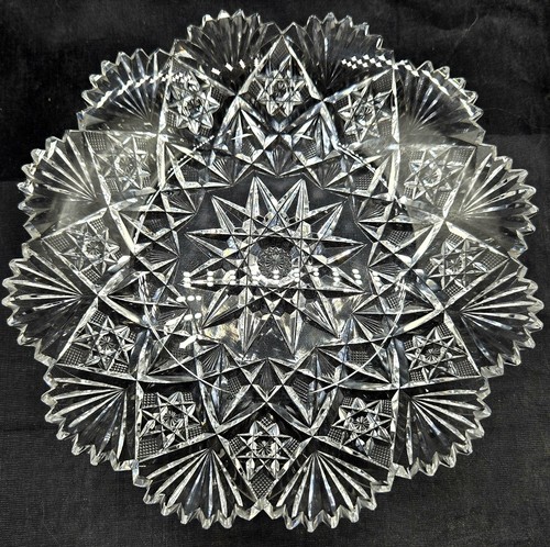 Dorflinger Marlboro Pattern Cut Glass 7.25" Plate ABP Antique American ...