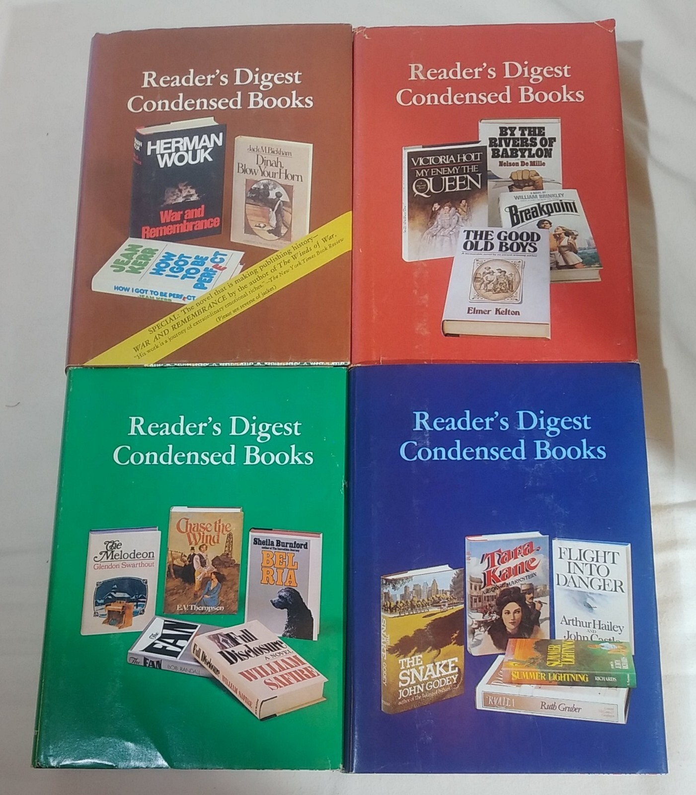 Reader's Digest Condensed Books First Editions 1977-1979 Lot of 4 | eBay