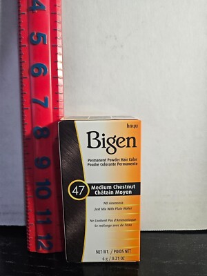 Bigen Permanent Powder Hair Color 47 Medium Chestnut | eBay
