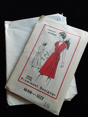 Vintage~Mail Order~Frances Henaghan Dress Pattern M416~Size 10~Uncut/FF ...