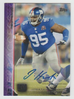 JONATHAN HANKINS Giants 2015 Topps Field Access PURPLE Autograph 197 SP ...