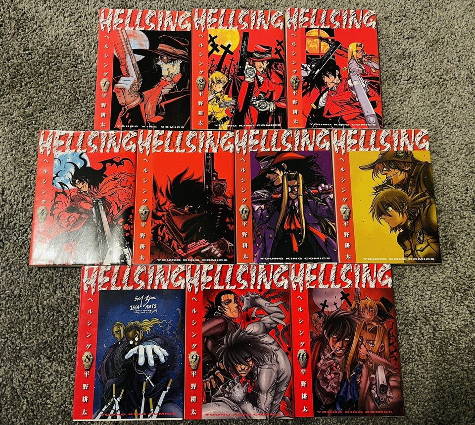 HELLSING 1-10 Complete Set Manga Comics Hirano Kouta Japanese Language ...