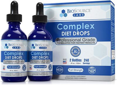 Complex Diet Drops – Natural Weight Management Drops Unisex 2 oz - Pack ...
