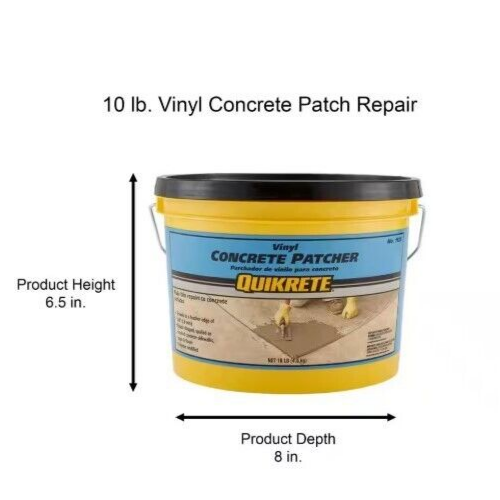 10 Lb. Vinyl Concrete Patch Repair Multi Purpose Quikrete Concrete 💪💪💪 ...