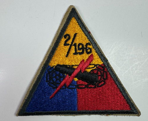 2/196th US Army Armored Division 2nd / 196th Patch K2 | eBay