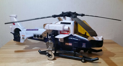 VINTAGE 2003 POLICE HELICOPTER 14in. w/WORKING ELECTRONIC LIGHT AND ...