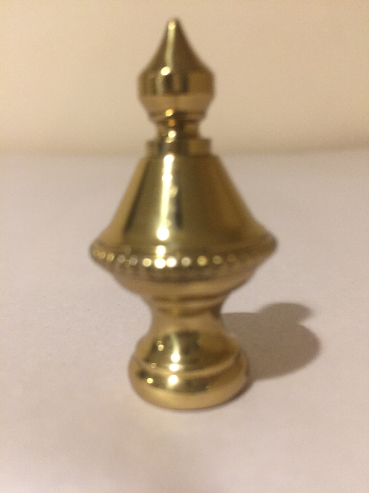 Solid Polished Brass Finial Lamp Light Shade Gold Lampshade Sphere ...