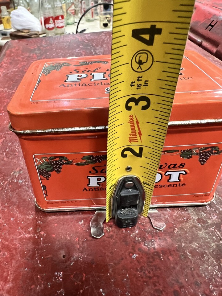 Vintage Picot Metal Sign Box México Sal De Uvas Picot 90 Anniversary | eBay