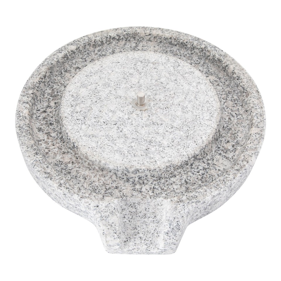 7.87in Industry Millstone Small Natural Granite Handmade Stone Mill ...