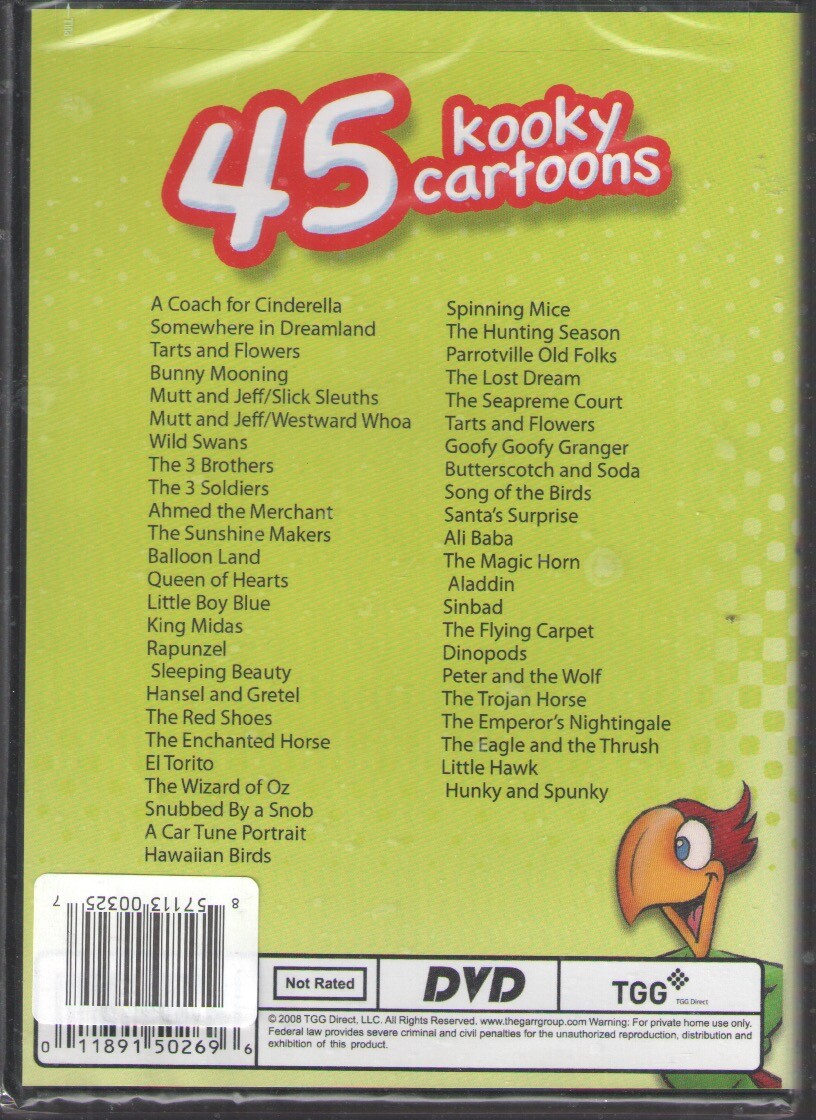 45 Kooky Cartoons (DVD) for sale online | eBay