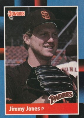 FREE SHIPPING-MINT-1988 Donruss San Diego Padres #141 Jimmy Jones ...