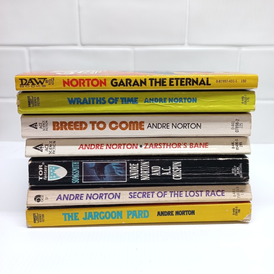 7 x Andre Norton Vintage Science Fiction Paperback Novels Free Shipping ...