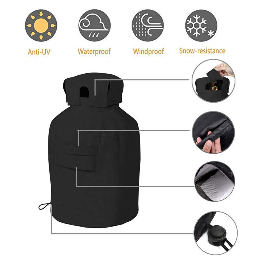 Foldable Propane Bottle Gas Tank Sun Cover Waterproof Dust-Proof UV ...