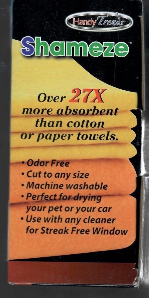 Shameze 6 Shameze 4 Extra-Large size - 15" x 15" 2 Jumbo size 27.5 " x ...