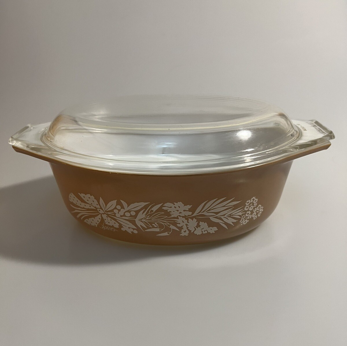 Vintage Promotional Pyrex Spices 043 Brown Casserole Dish 1.5 Quart ...