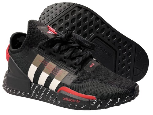 ADIDAS NMD_R1 V2 ‘Japanese Print’ ID2852 Black/Red (MEN’S 9) *NO BOX ...