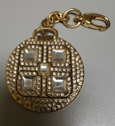 Collectible Keychain: IMAN Logo Design Nice Quality Gold Tone with ...