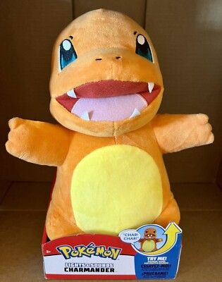 Charmander Pokemon 12" Plush WCT Flame Action Lights & Sound Talking ...