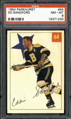 1954 Parkhurst #64 Ed Sandford - PSA 8 | eBay