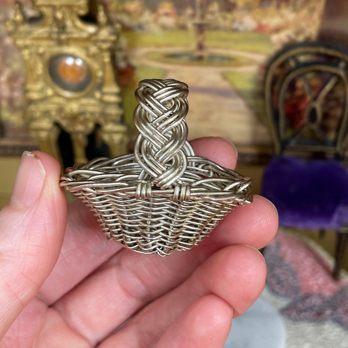 Wire Flower Baskets For Dollhouses